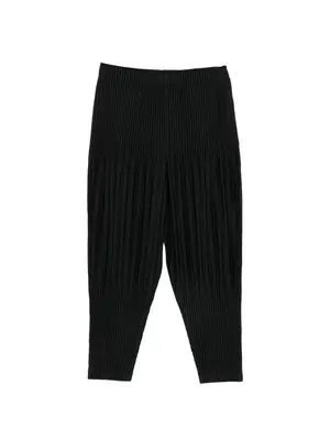 Issey Miyake Homme Plissé Pleated Trousers - Black