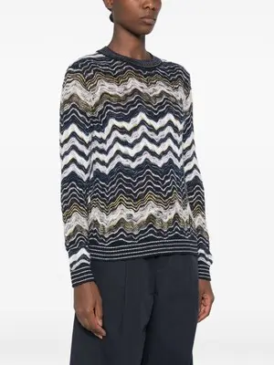 Missoni Zig Zag Motif Wool Sweater