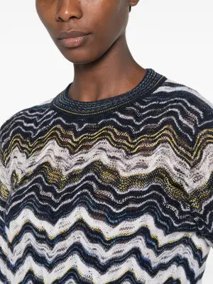 Missoni Zig Zag Motif Wool Sweater