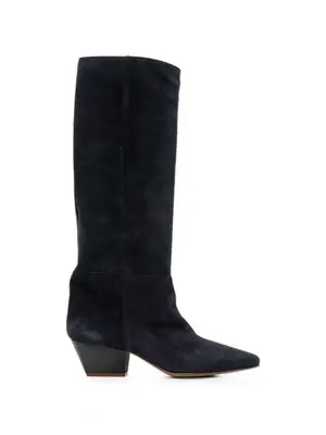 FORTE_FORTE Suede Leather High Heel Boots