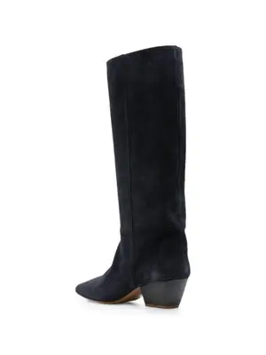 FORTE_FORTE Suede Leather High Heel Boots