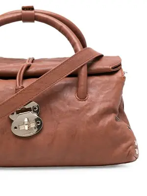 ZANELLATO Dotta Officina Small Leather Handbag - Brown