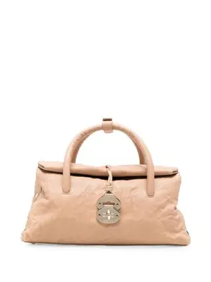 ZANELLATO Dotta Officina Small Leather Handbag - Beige