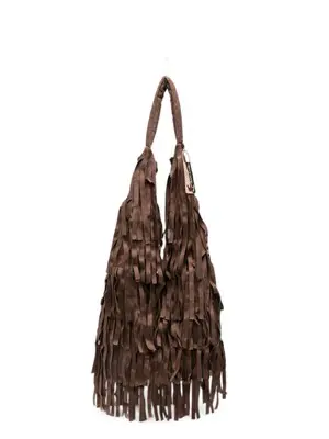 LA MILANESA Aretha Large Shoulder Bag - Brown