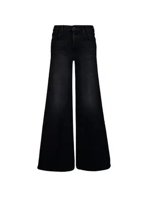 MOTHER The Roller Sneak Denim Jeans - Black