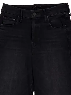 MOTHER The Roller Sneak Denim Jeans - Black