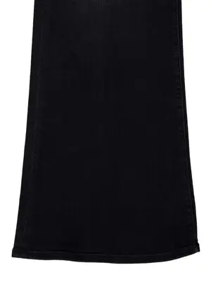 MOTHER The Roller Sneak Denim Jeans - Black