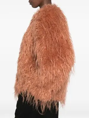 FORTE_FORTE Ecofur Blouson Jacket - Brown