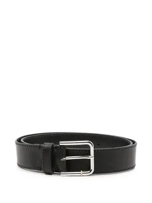 THE FRANKIE SHOP Toni Leather Belt - Black