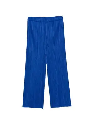 Issey Miyake Pleated Wide-leg Cropped Trousers