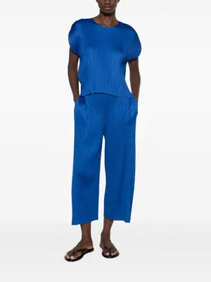 Issey Miyake Pleated Wide-leg Trousers