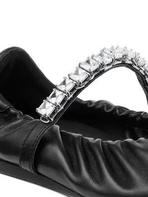 JIMMY CHOO Jade Embellished Ballet Flats - Black