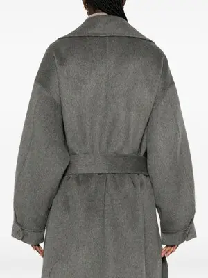 THE FRANKIE SHOP Issen Wool Blend Coat - Grey