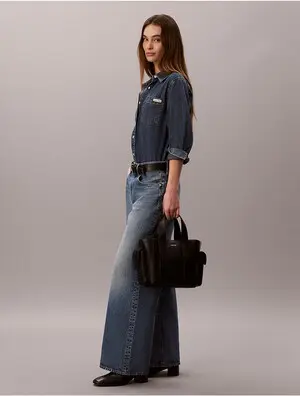 Calvin Klein Webbing Strap Small Tote Bag