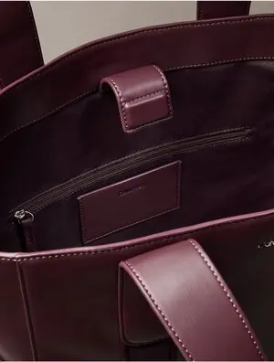 Calvin Klein Webbing Strap Tote Bag - Fudge