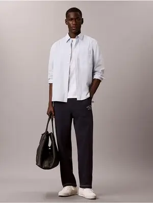 Calvin Klein Stitch Arch Logo Graphic Sweatpants - Dark Sapphire