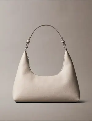 Calvin Klein Embossed Logo Convertible Shoulder Bag - Chateau Gray