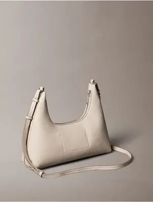 Calvin Klein Embossed Logo Convertible Shoulder Bag - Chateau Gray