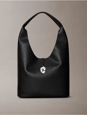 Calvin Klein Lock Large Shoulder Bag - Black