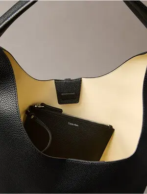 Calvin Klein Lock Large Shoulder Bag - Black