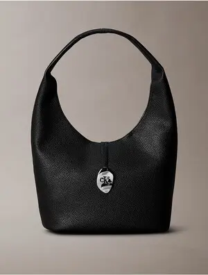 Calvin Klein Lock Medium Shoulder Bag - Black