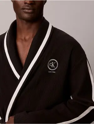 Calvin Klein Brushed Waffle Robe