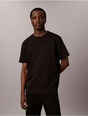 Calvin Klein Varsity Logo Interlock Tee - Black