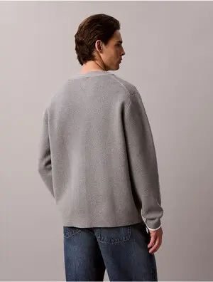 Calvin Klein Varsity Logo Cardigan Sweater