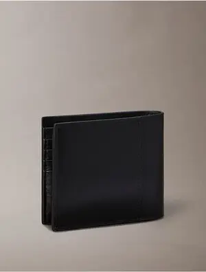 Calvin Klein Allover Emblem Logo Bifold Wallet With Coin Pouch