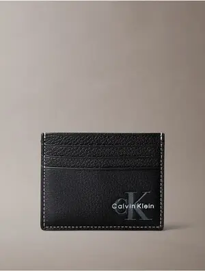 Calvin Klein Monologo Card Case - Black
