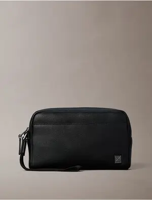 Calvin Klein Emblem Logo Pouch - Black