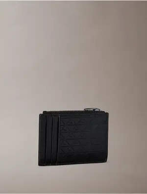 Calvin Klein Allover Emblem Logo Card Case
