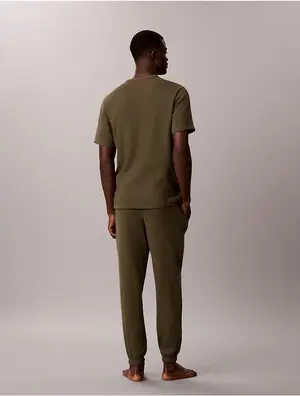 Calvin Klein Brushed Waffle Sleep Joggers - Olive Night