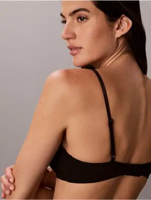 Calvin Klein Embossed Emblem Unlined Triangle Bra