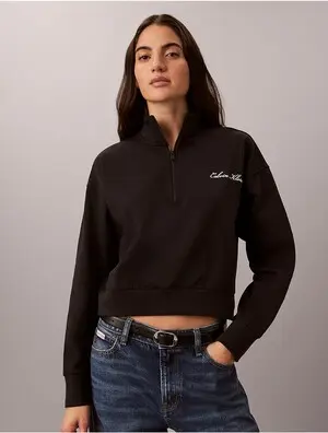 Calvin Klein Ribbed Sweatshirts Hoodies For Women