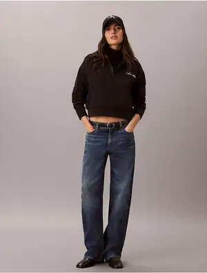 Calvin Klein Cotton Jersey Sweatshirt - Black