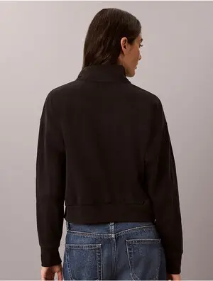 Calvin Klein Cotton Jersey Sweatshirt - Black