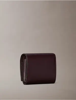 Calvin Klein Embossed Monogram Bifold Wallet - Fudge