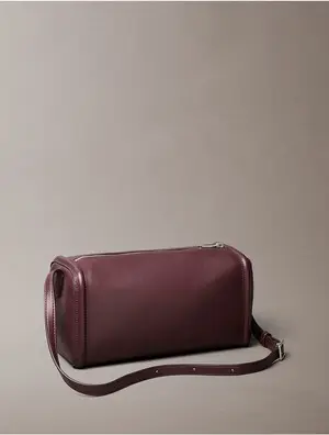 Calvin Klein Bold Monogram Slouchy Shoulder Bag - Fudge