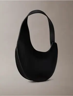 Calvin Klein Crescent Asymmetrical Shoulder Bag - Black