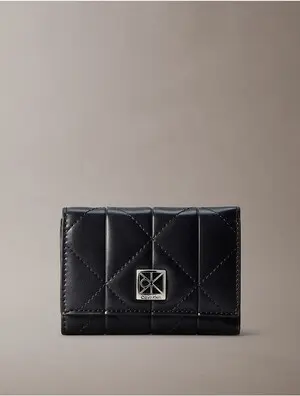 Calvin Klein Quilted Zip Wallet Black