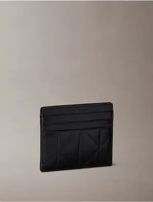 Calvin Klein Quilted Emblem Card Case