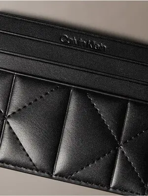 Calvin Klein Quilted Emblem Card Case