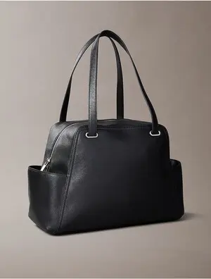 Calvin Klein Embossed Monologo Pocket Tote Bag
