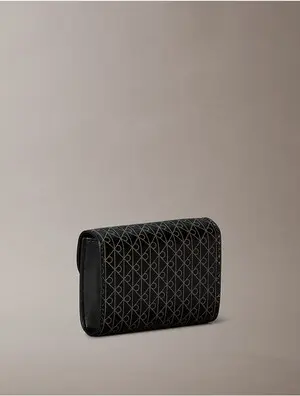 Calvin Klein Allover Emblem Logo Coin Wallet