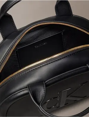 Calvin Klein Monogram Mini Dome Bauletto Bag
