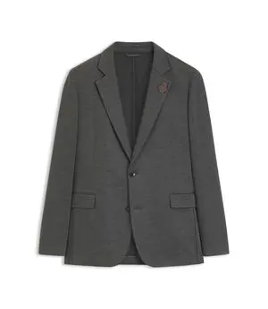 Hugo Extra-slim-fit Suit Jacket In Melange Stretch Twill