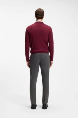 Hugo Melange Stretch Wool Extra-slim Fit Dress Pants