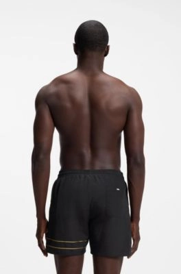 BOSS Swim Shorts With Foil-print Logo