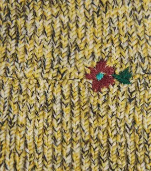 Dries Van Noten Wool-blend Floral Beanie